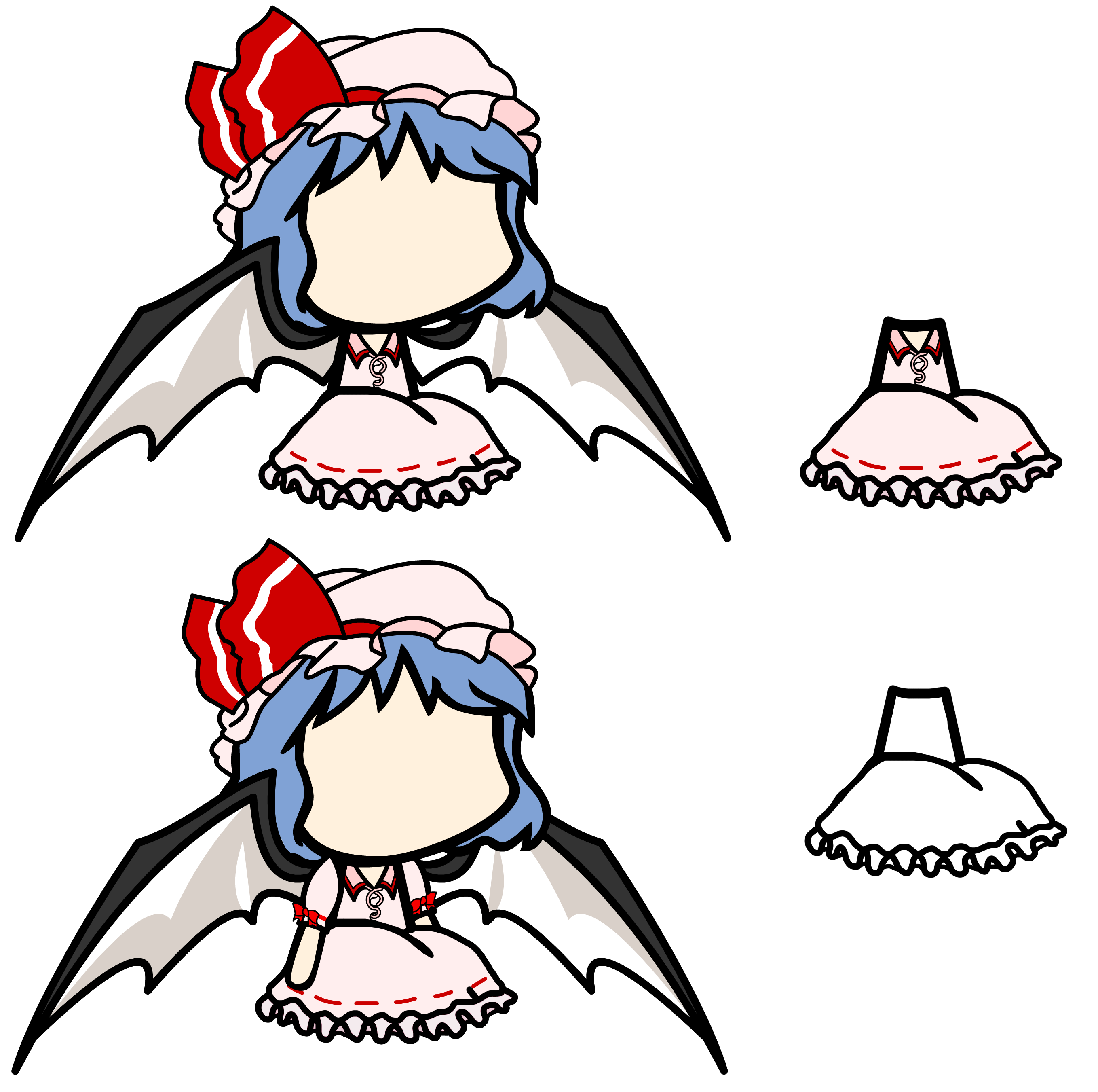 Walfas Custom: Remilia Sitting Pose V2 by Midian-P on DeviantArt