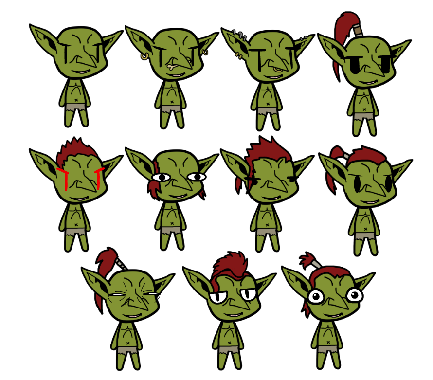 Walfas Custom: Goblin Base Pack Set by Midian-P on DeviantArt
