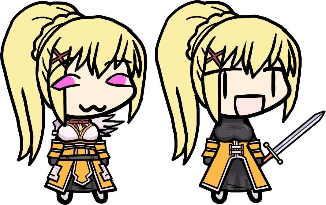 Walfas Custom Base: Darkness (Konosuba) by Midian-P on DeviantArt