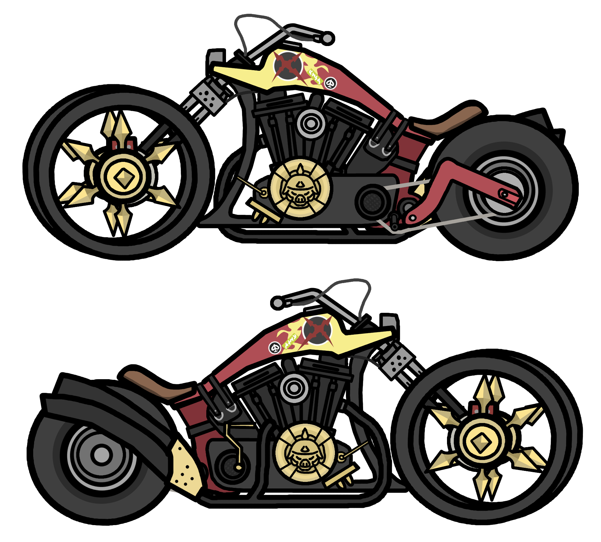 Walfas Custom Prop: Caesar King's Bike (ZZZ) by Midian-P on DeviantArt