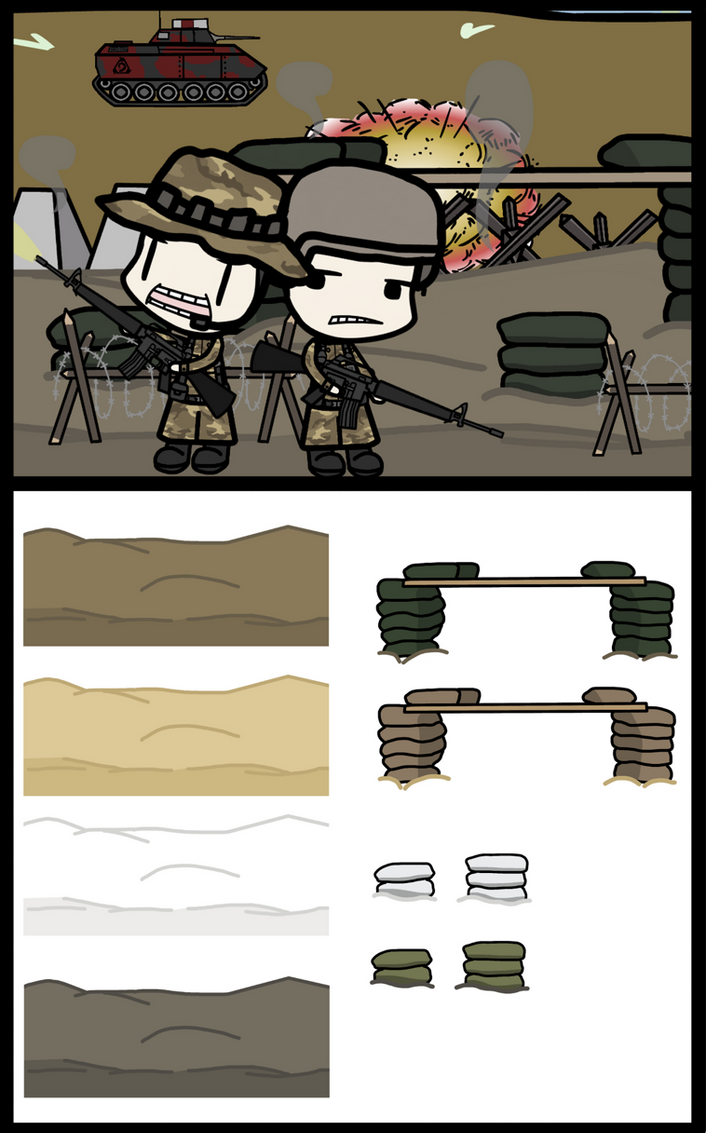 Walfas Custom Prop: War Trenches by Midian-P on DeviantArt