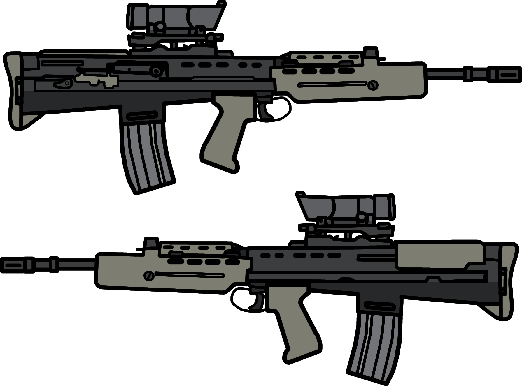 Walfas Custom Prop: L85A1 Assault Rifle by Midian-P on DeviantArt