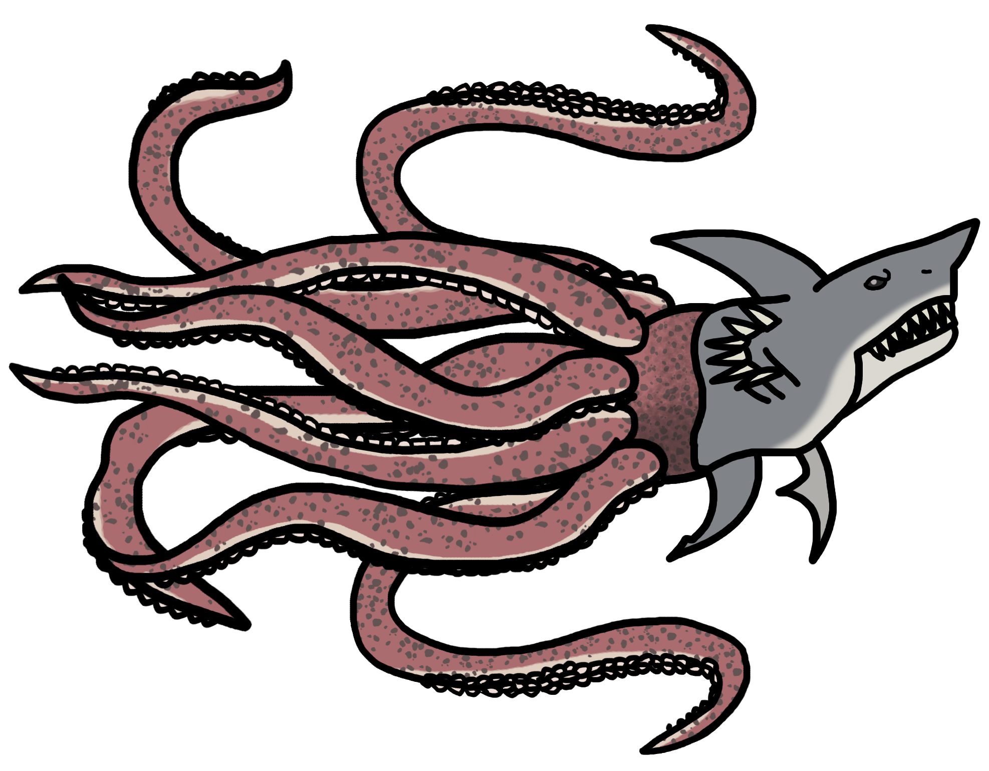 Walfas Custom Prop: Lusca the Sharktopus by Midian-P on DeviantArt