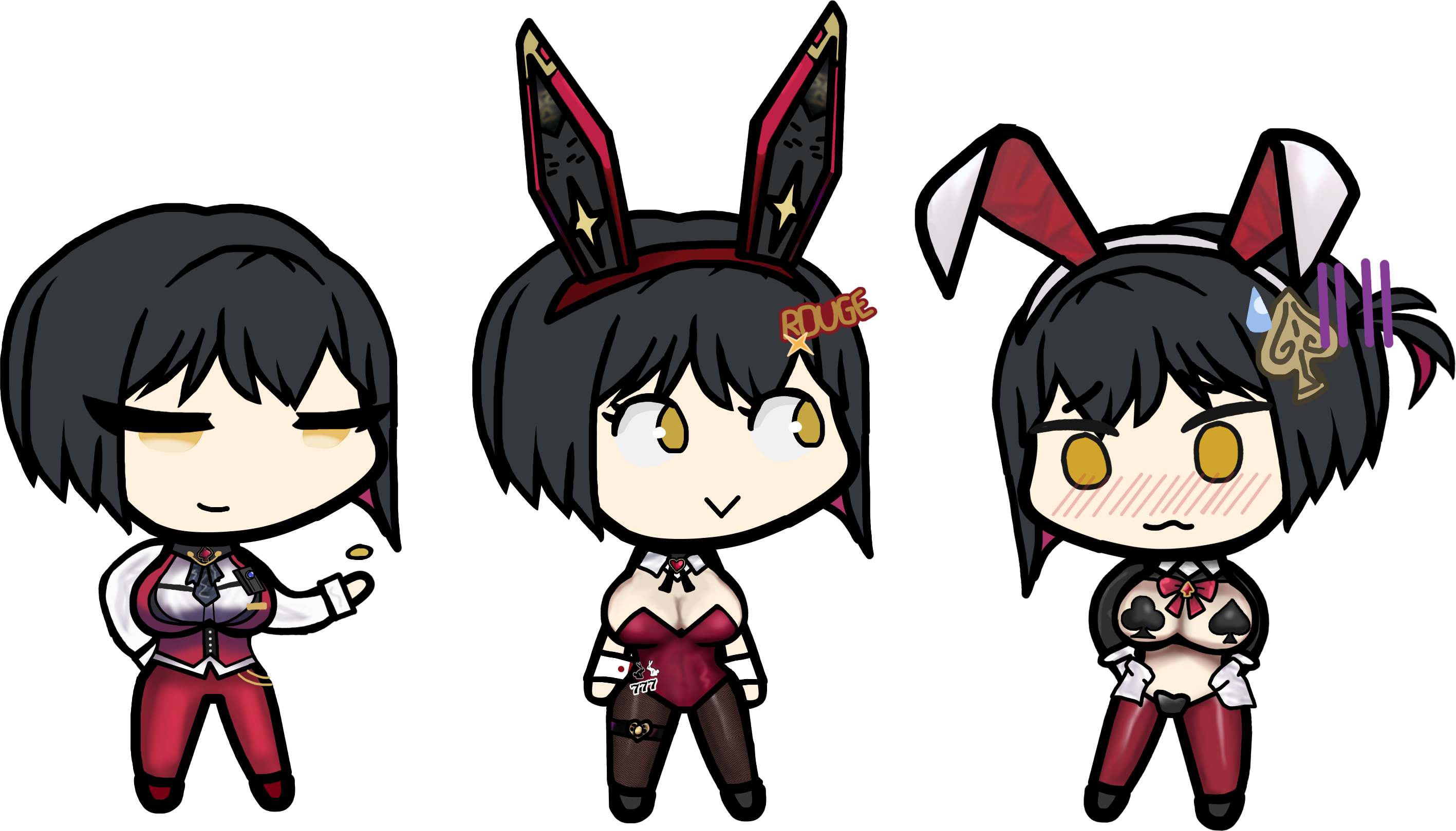 Walfas Custom Base: Rouge (GoV:Nikke) by Midian-P on DeviantArt