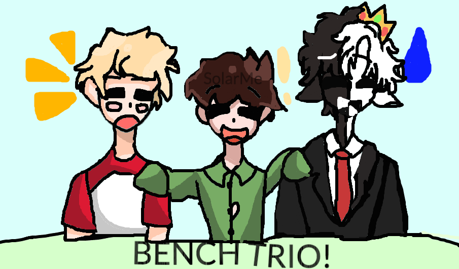 Bench trio fanart-w- by SolarMe on DeviantArt