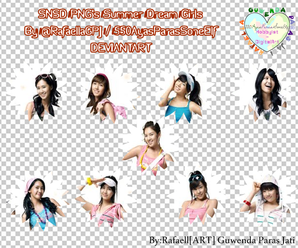 SNSD PNG Summer Dream Girls By @RafaellaGPJ by 550AyasParasSoneELF on ...