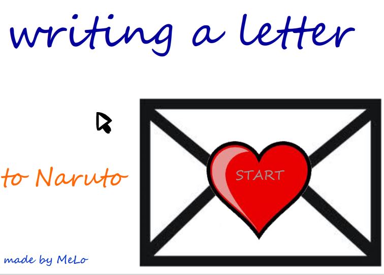 Writing a letter to Naruto (test) by xLiLMeLo on DeviantArt