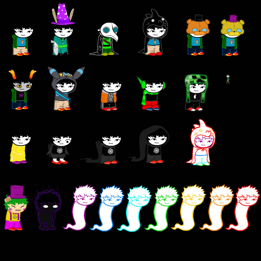 Homestuck Character Sprites by Zokero-V on DeviantArt