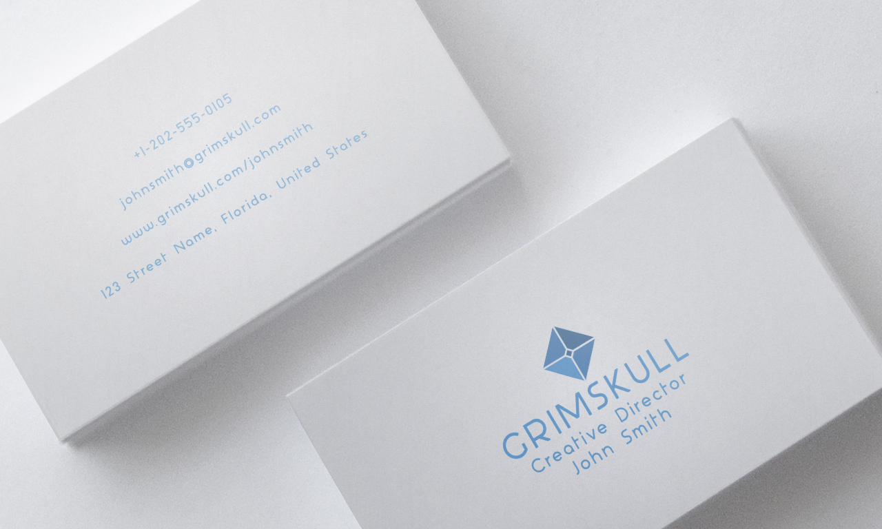 Minimalist Colored Business Card Template by Nik1010 on DeviantArt