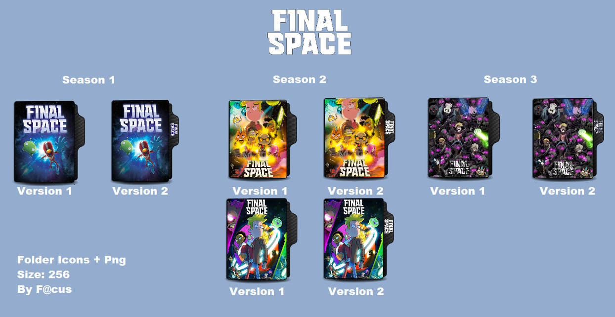 Final Space Folder Icon Pack All Seasons (S1-S3) by Facusplas on DeviantArt