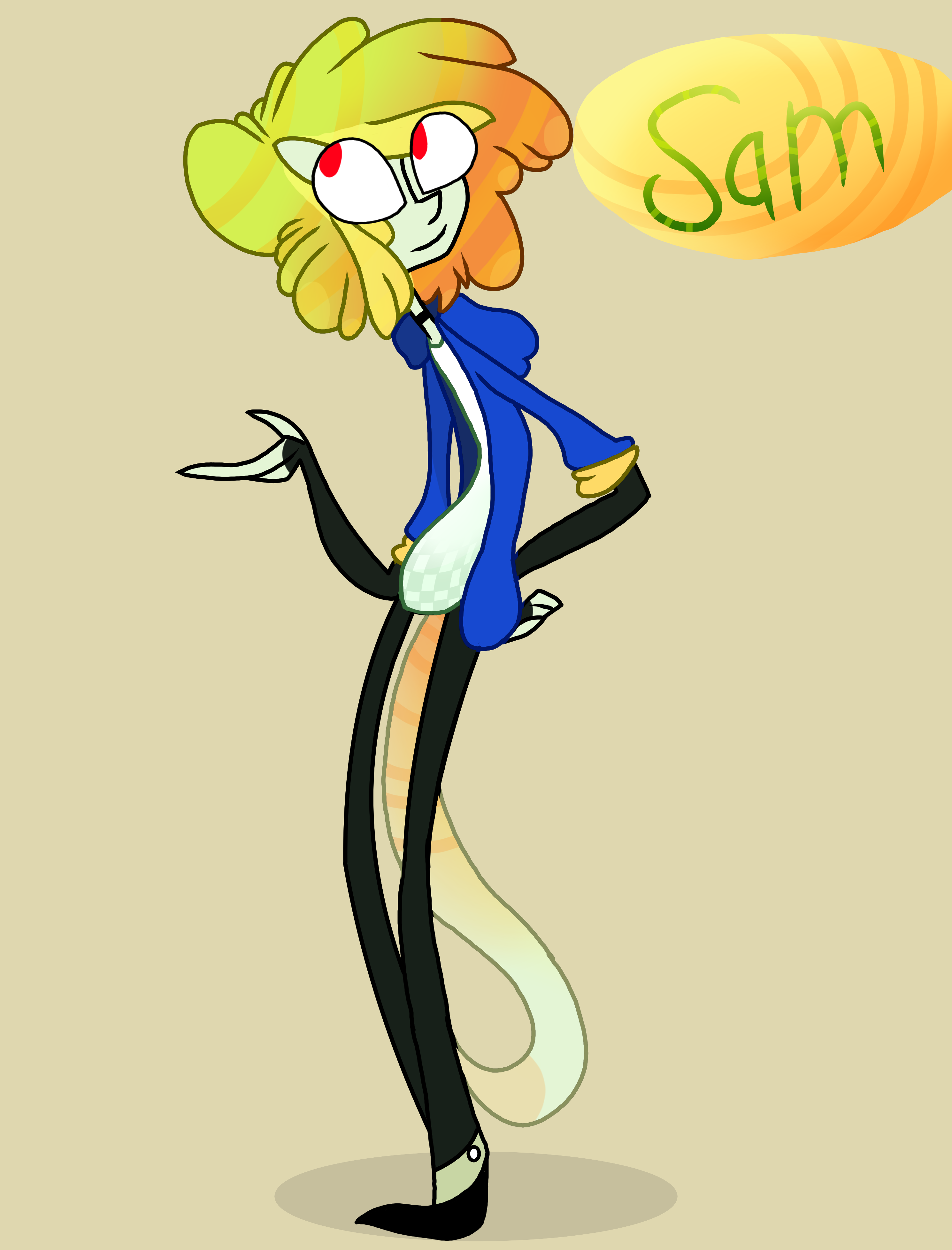 Sam complete Redesign by VixartStudios on DeviantArt