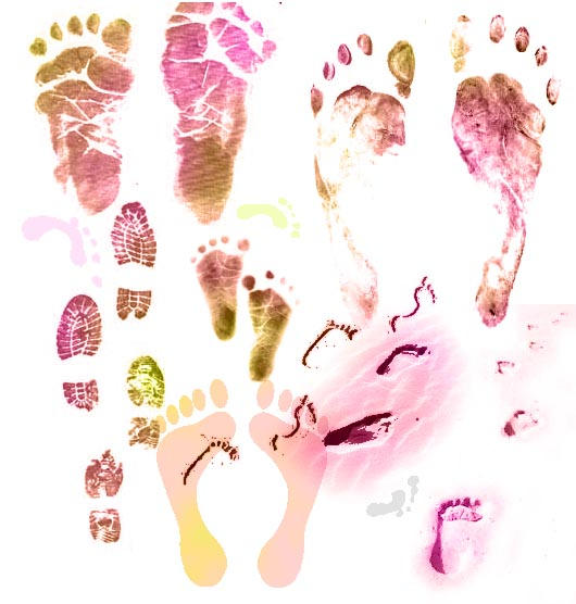 Footprints Brushes by memories-stock on DeviantArt