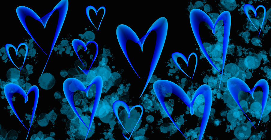 Blue Hearts Background/Wallpaper by CursedCountess on DeviantArt