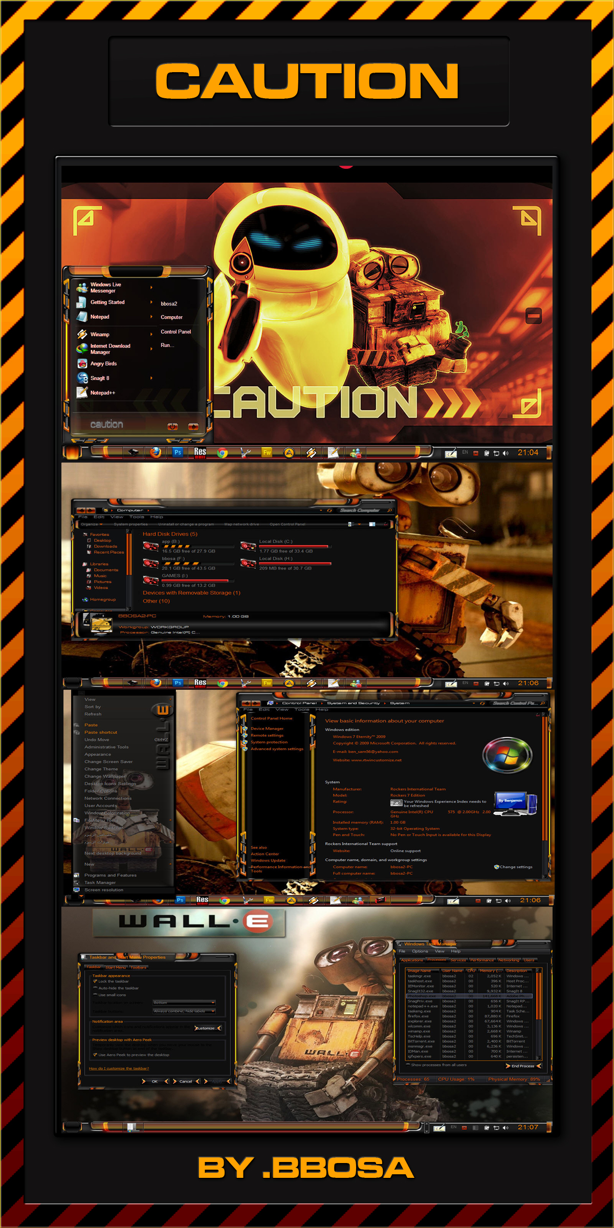 CAUTION WINDOWS 7 THEMES by bbosa on DeviantArt