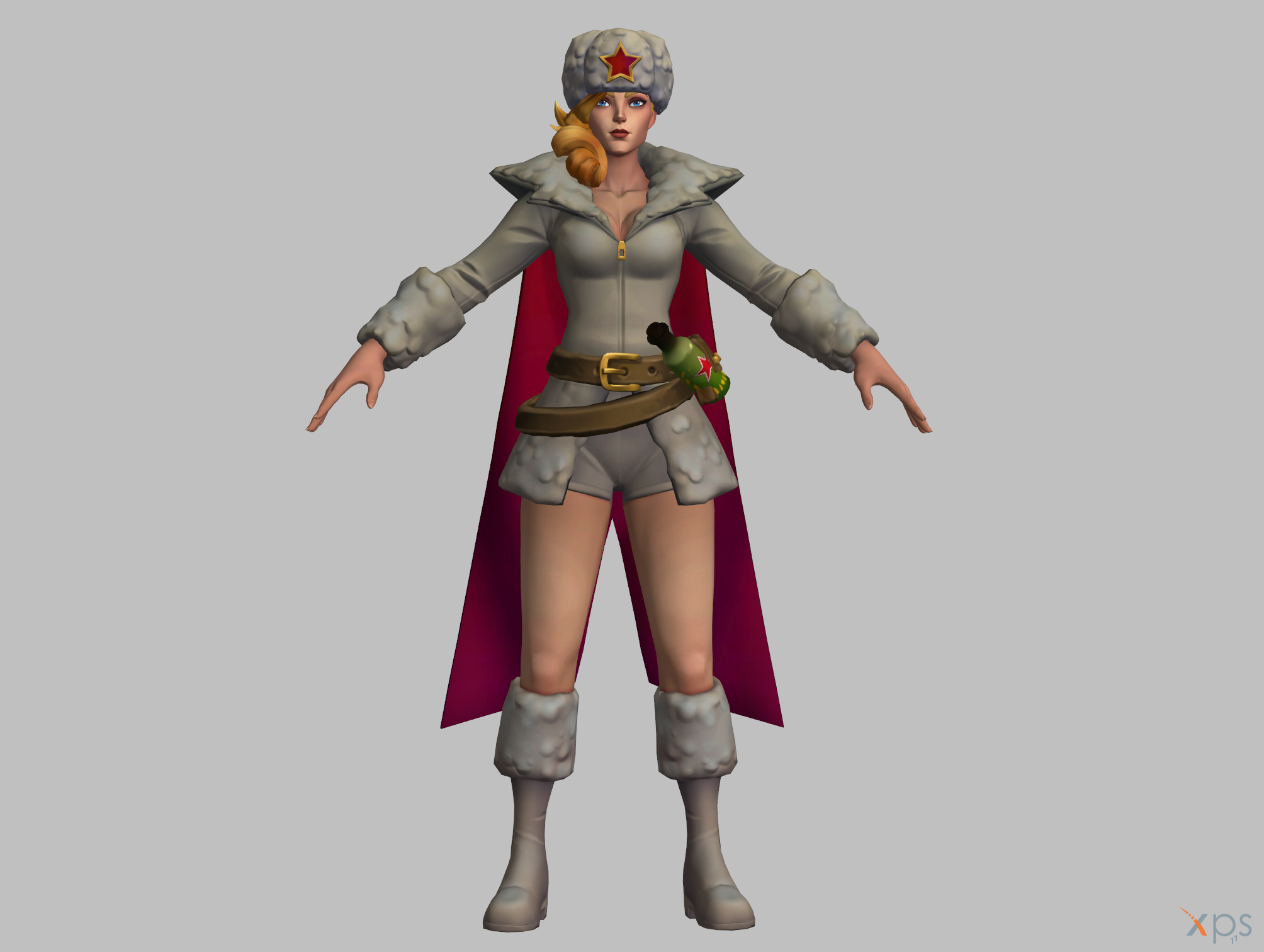 Paladins - Tyra (Red Winter) by VasiaKlimov on DeviantArt