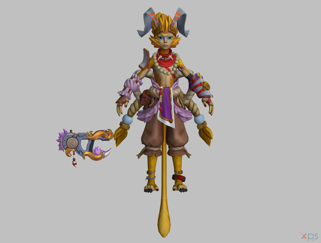 Paladins - Talus (Monkey-King) by VasiaKlimov on DeviantArt