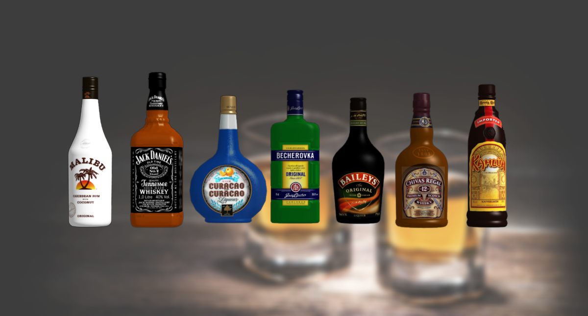 Liquor Bottles by wakind on DeviantArt