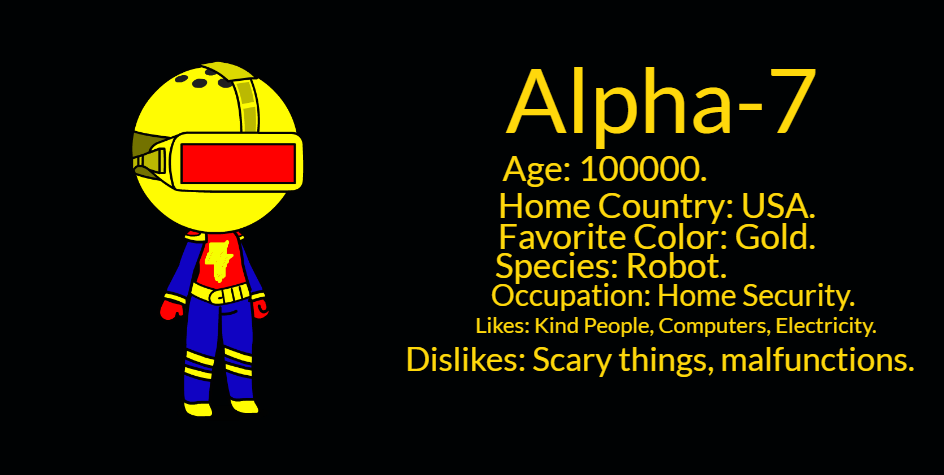 Alpha-7 Character Sheet. by MaxOutWriting on DeviantArt