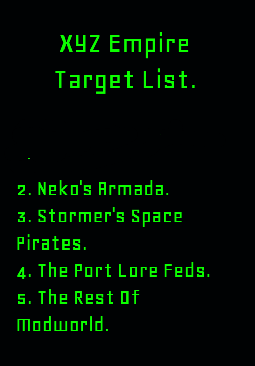 XYZ Target List. by MaxOutWriting on DeviantArt