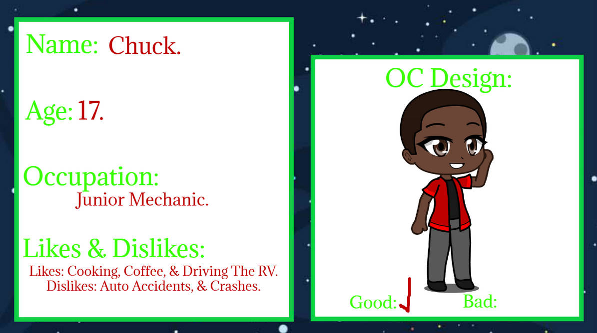 Beverly 10 Character Sheet: Chuck. by MaxOutWriting on DeviantArt