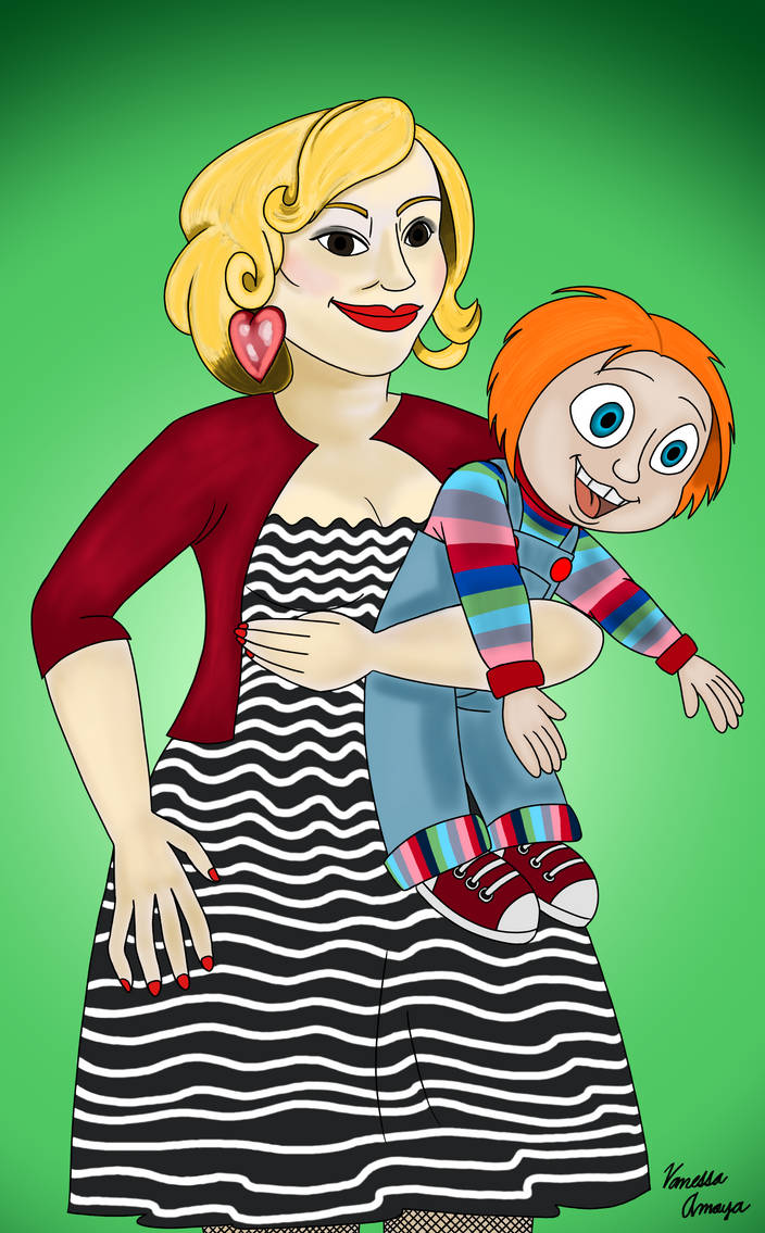 Jennifer Tilly staring Chucky by Timburtonlover1993 on DeviantArt