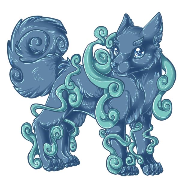 Elemental Wind Wolf