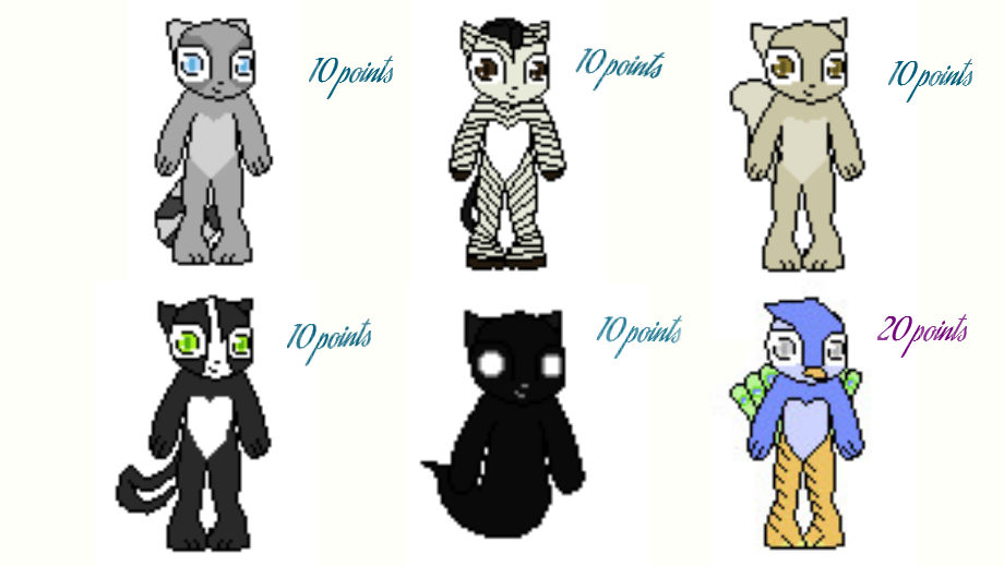 Humanoid Animal adoptables [Cheap] by RebelRenee36 on DeviantArt
