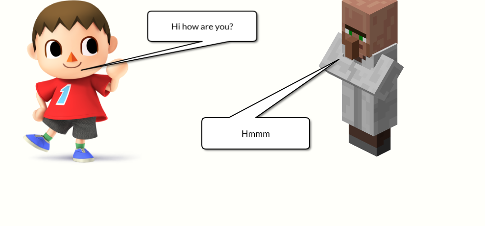 Villager meets Villager by superfoxdeer on DeviantArt