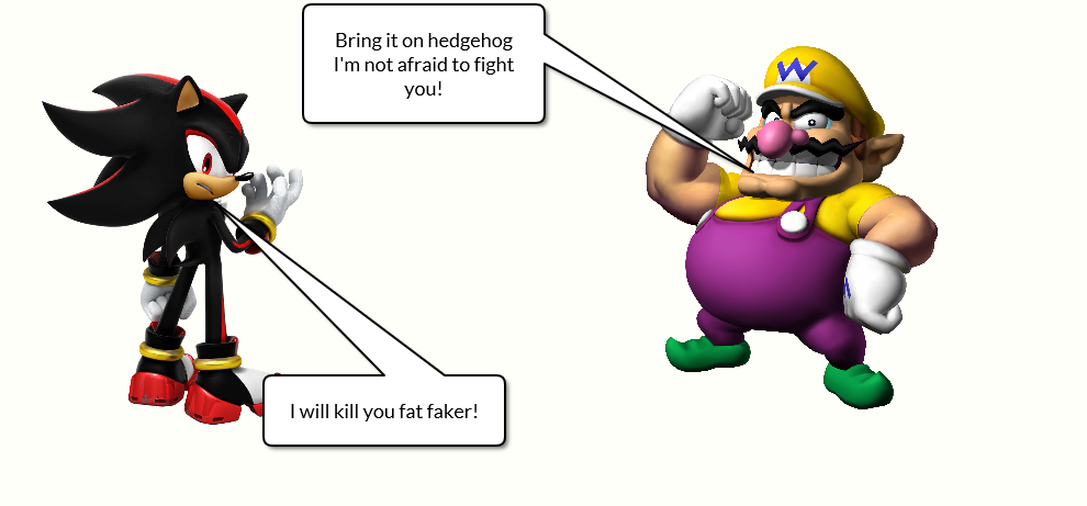 Wario vs Shadow The Hedgehog by superfoxdeer on DeviantArt