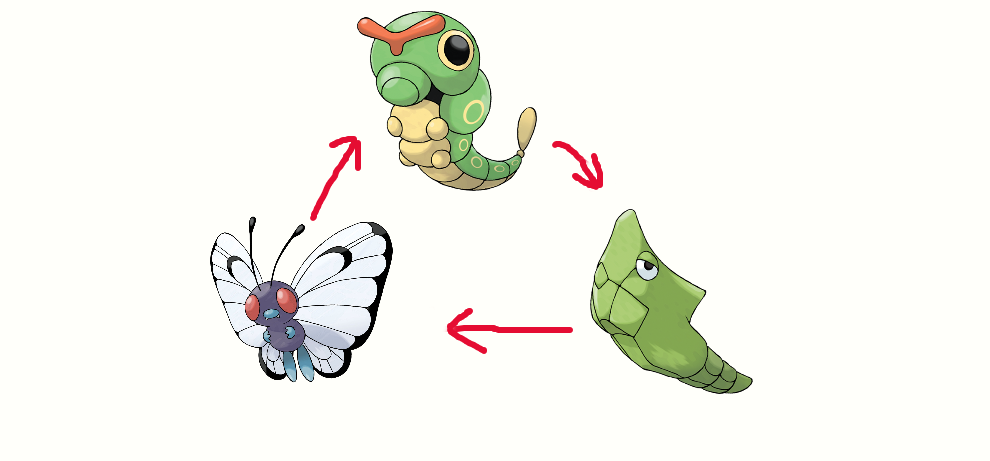Life Cycle of a Butterfree by superfoxdeer on DeviantArt