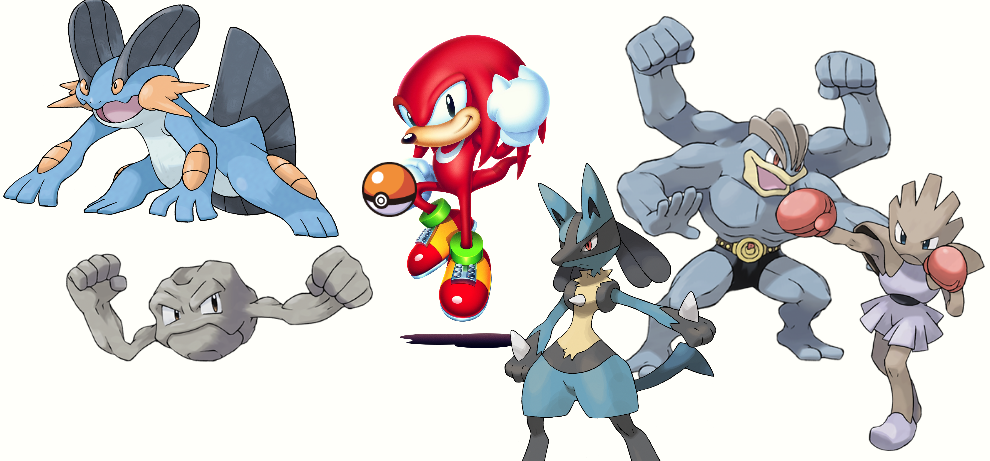 Knuckles Pokemon Team by superfoxdeer on DeviantArt