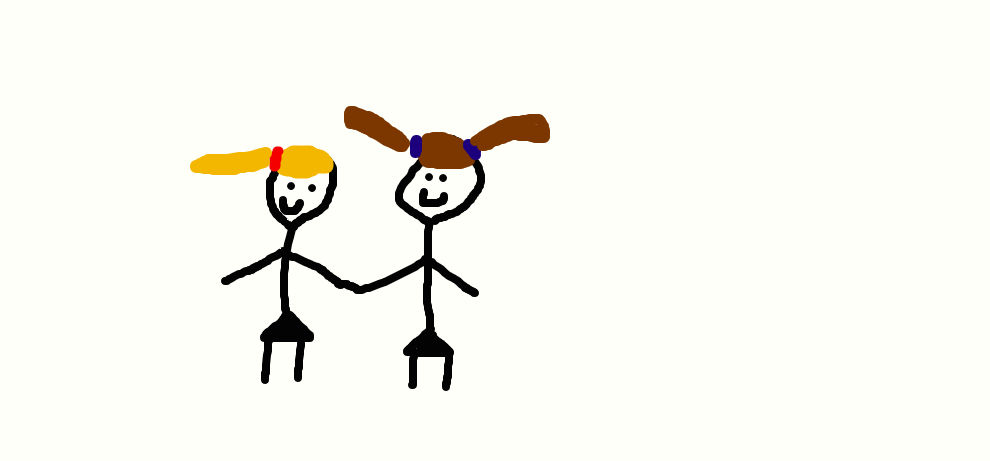 Lesbian Stick Figures by superfoxdeer on DeviantArt