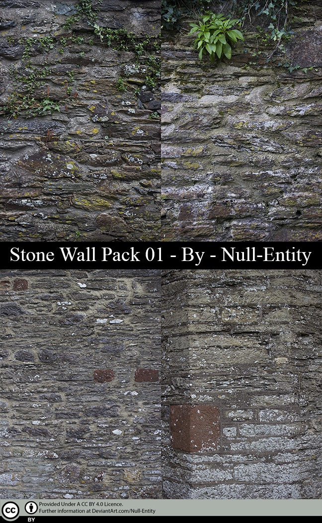Stone Wall Pack 01 by Null-Entity on DeviantArt