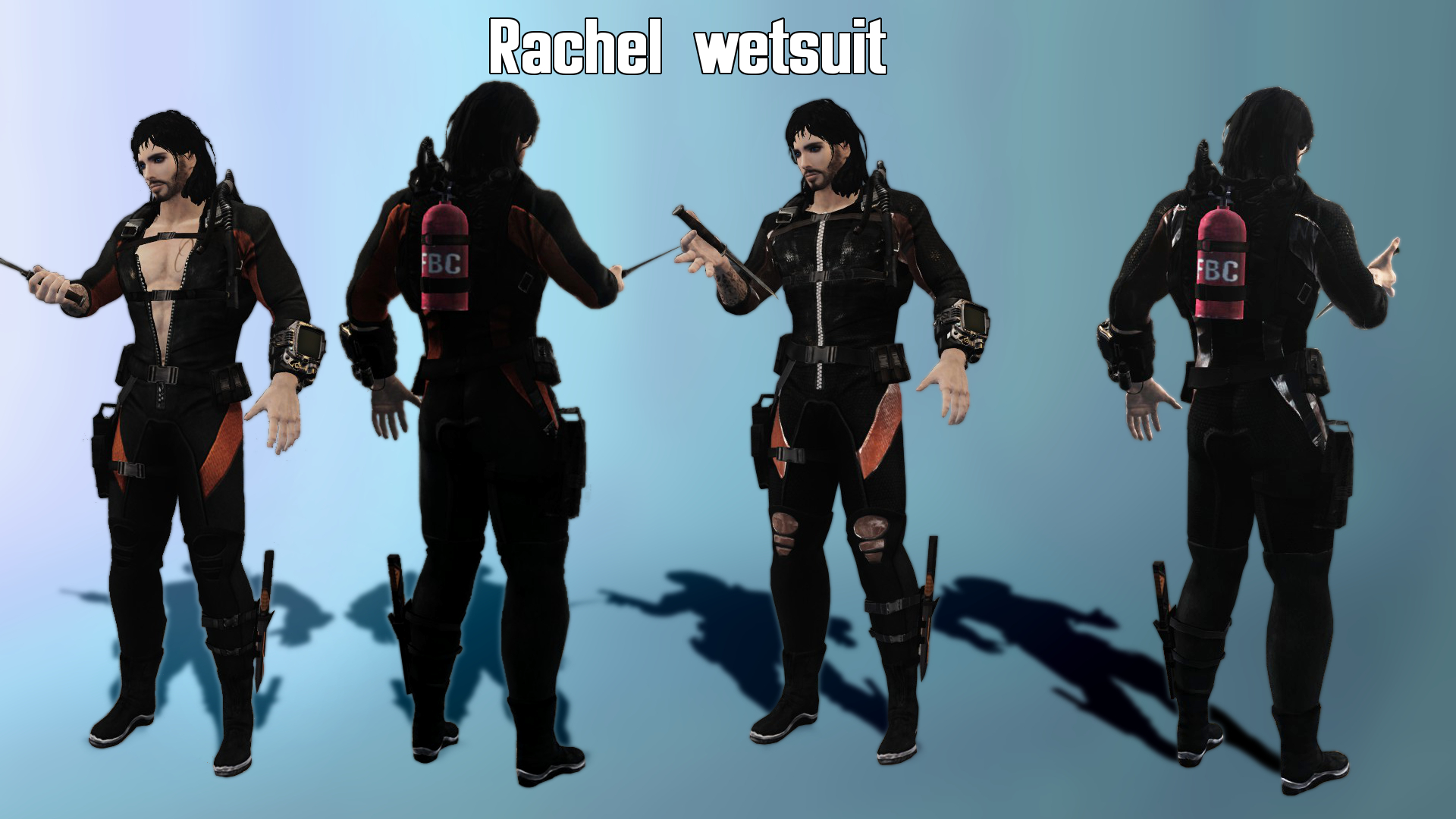 Fallout 4 Rachel Wetsuit Update by Aiden-Lockhart on DeviantArt