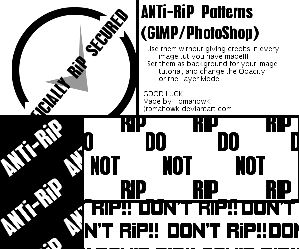 ANTi-RiP Patterns by tomahowk on DeviantArt