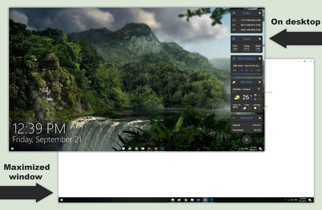 Adaptive Translucent Taskbar (18.11.2019) by kyriakos098 on DeviantArt