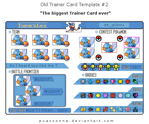 Old Trainer Card Template 2 by pwassonne on DeviantArt