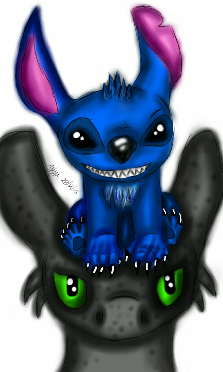 Stitch and Toothless by JacksonAlicia on DeviantArt