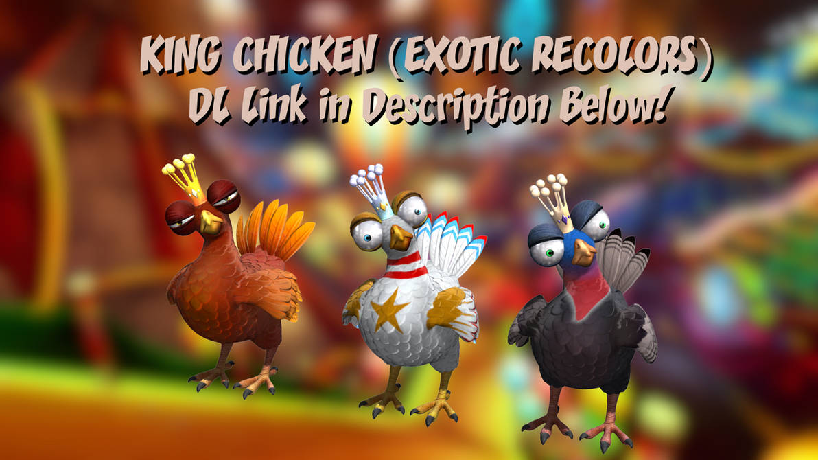 MMD DL - King Chicken (Exotic Recolors) by greenth1ng on DeviantArt