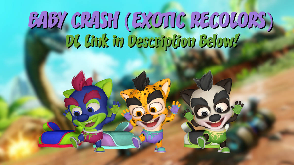 MMD DL - Baby Crash (Exotic Recolors) by greenth1ng on DeviantArt