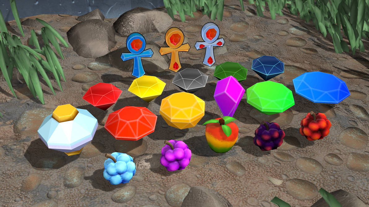 MMD Model DL - Items (On the Run!) by greenth1ng on DeviantArt