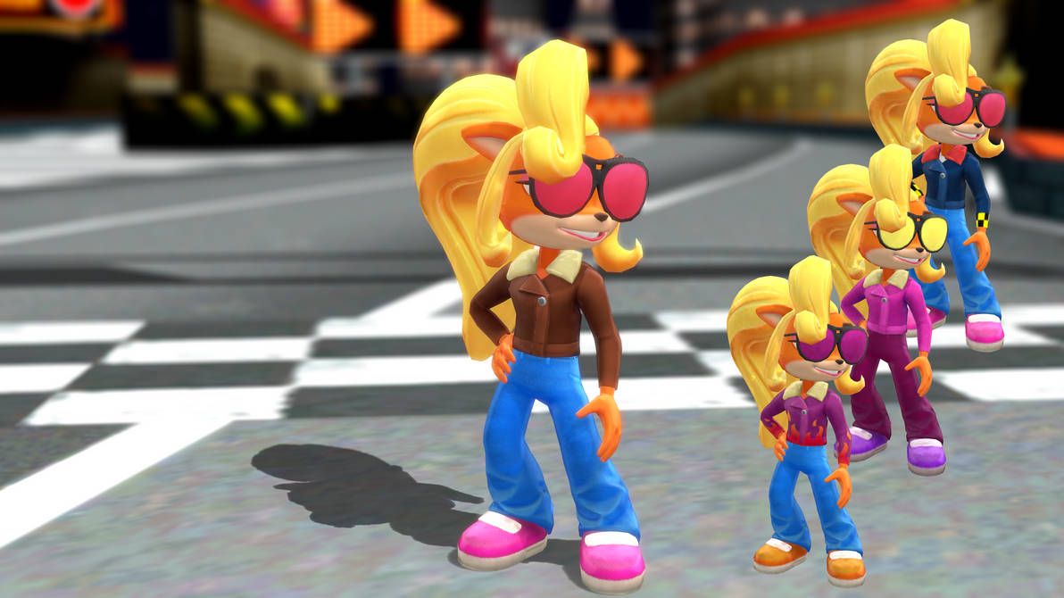 MMD Model DL - Coco Bandicoot (Biker) by greenth1ng on DeviantArt