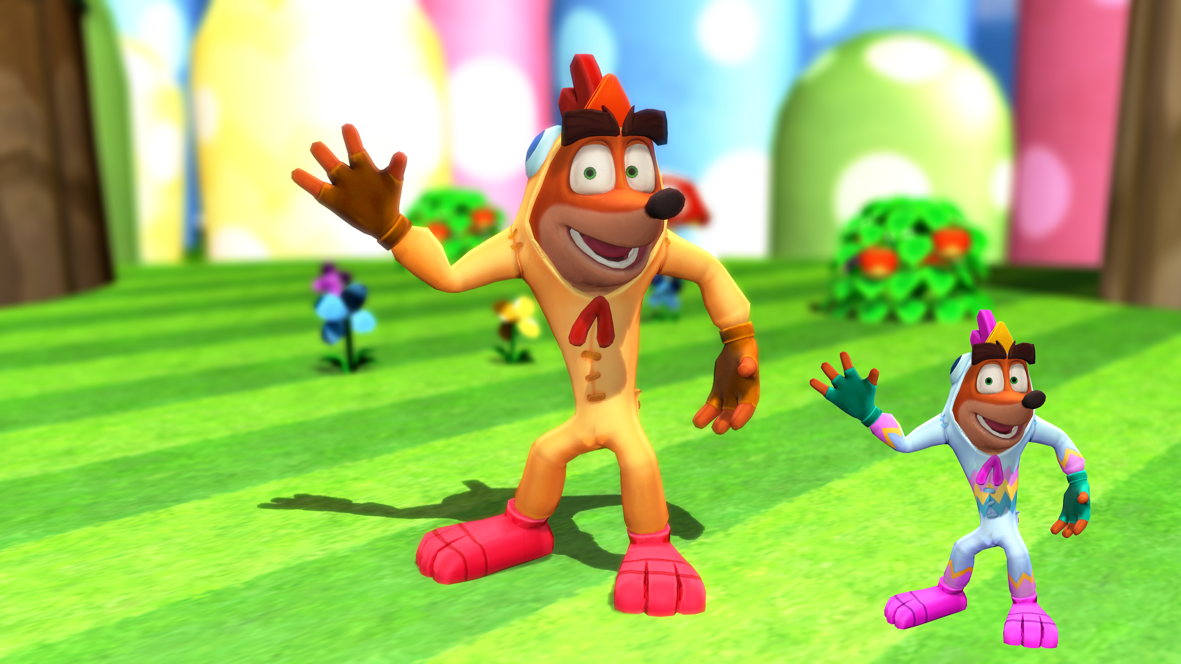 MMD Model DL - Crash Bandicoot (Chicken) by greenth1ng on DeviantArt