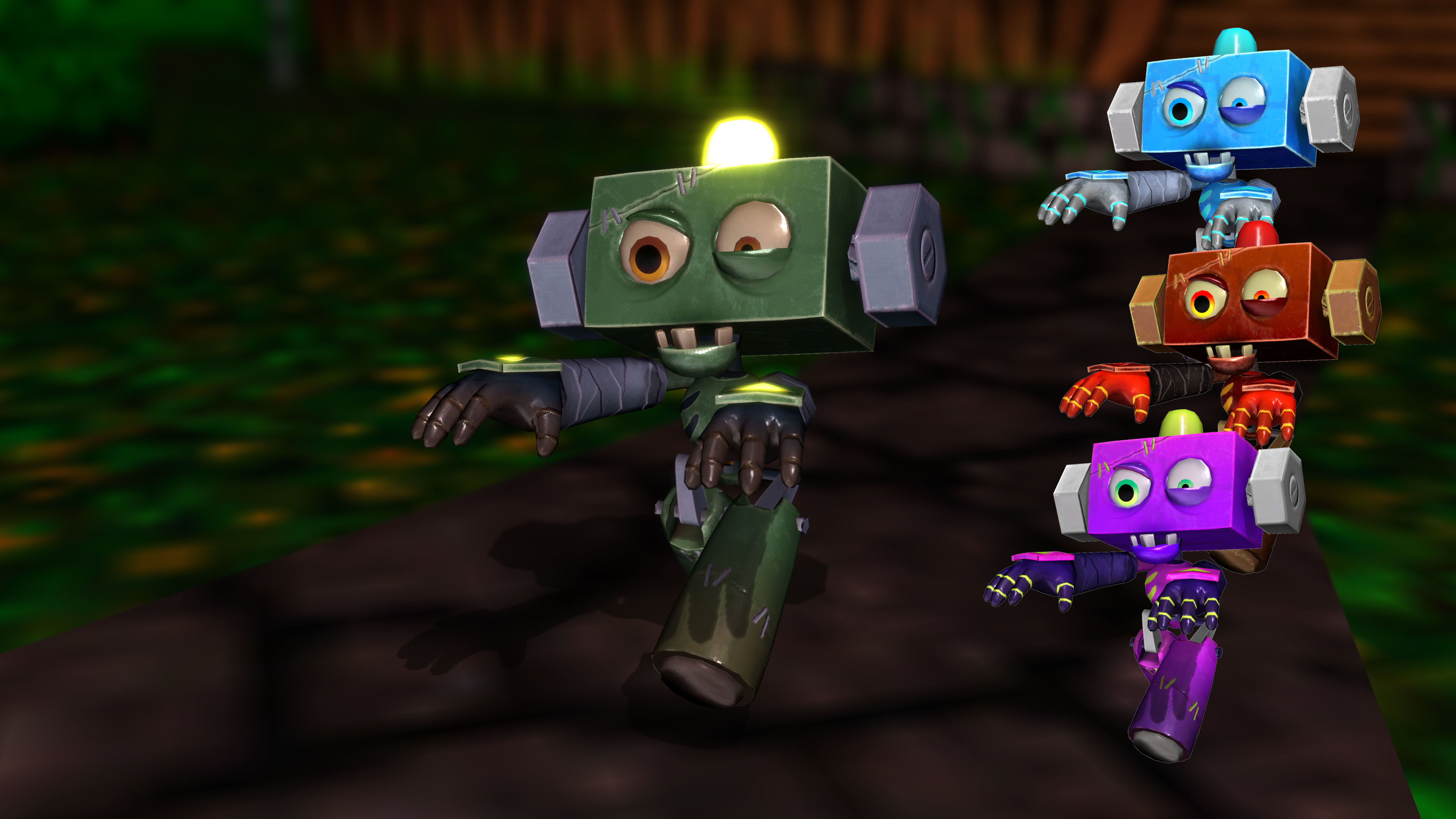 MMD Model Download - Zombot (On the Run!) by greenth1ng on DeviantArt