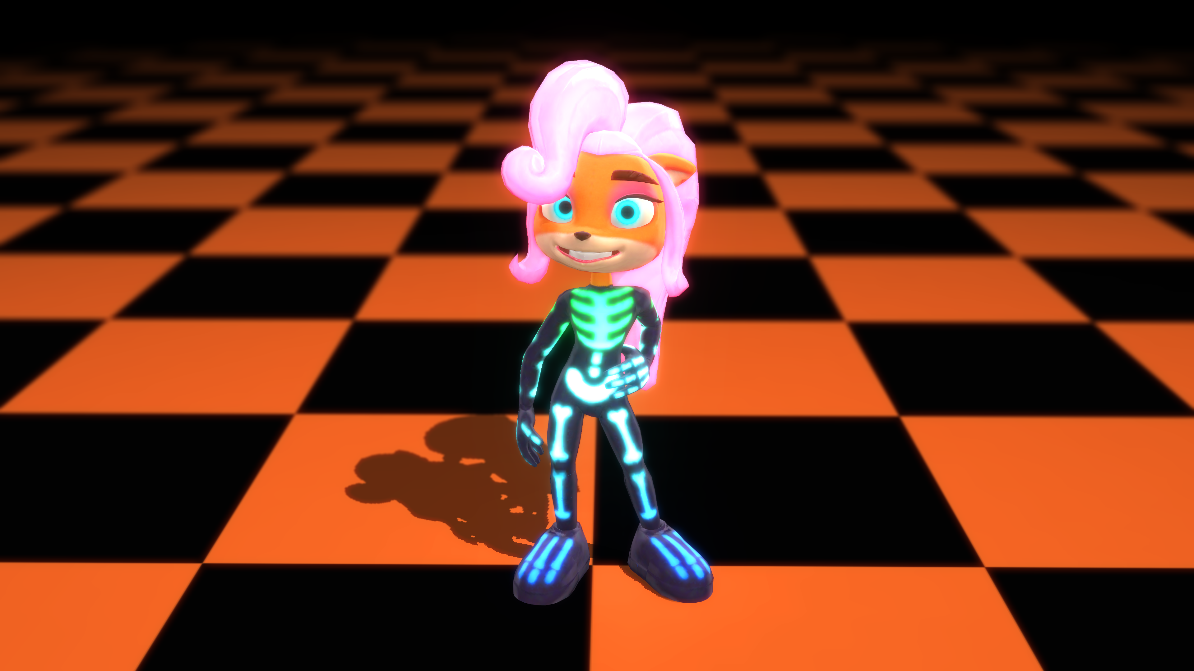 MMD Model Download - Glowing Skeleton Coco (OTR) by greenth1ng on ...