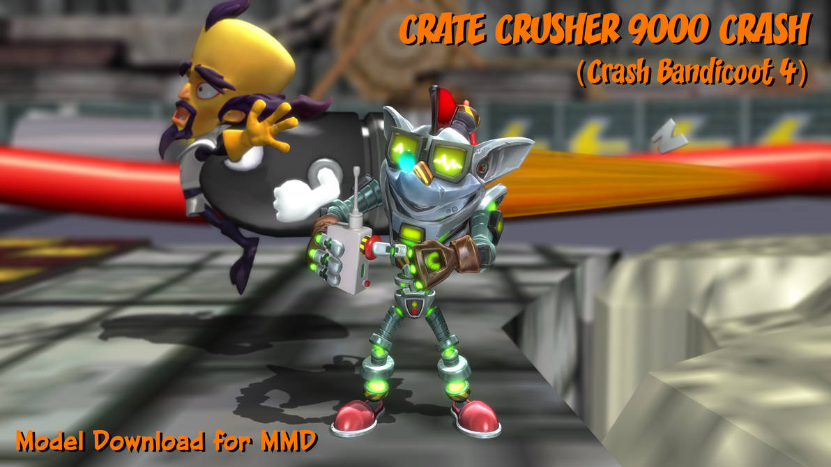 MMD Model DL - Crash Bandicoot (Robot) by greenth1ng on DeviantArt