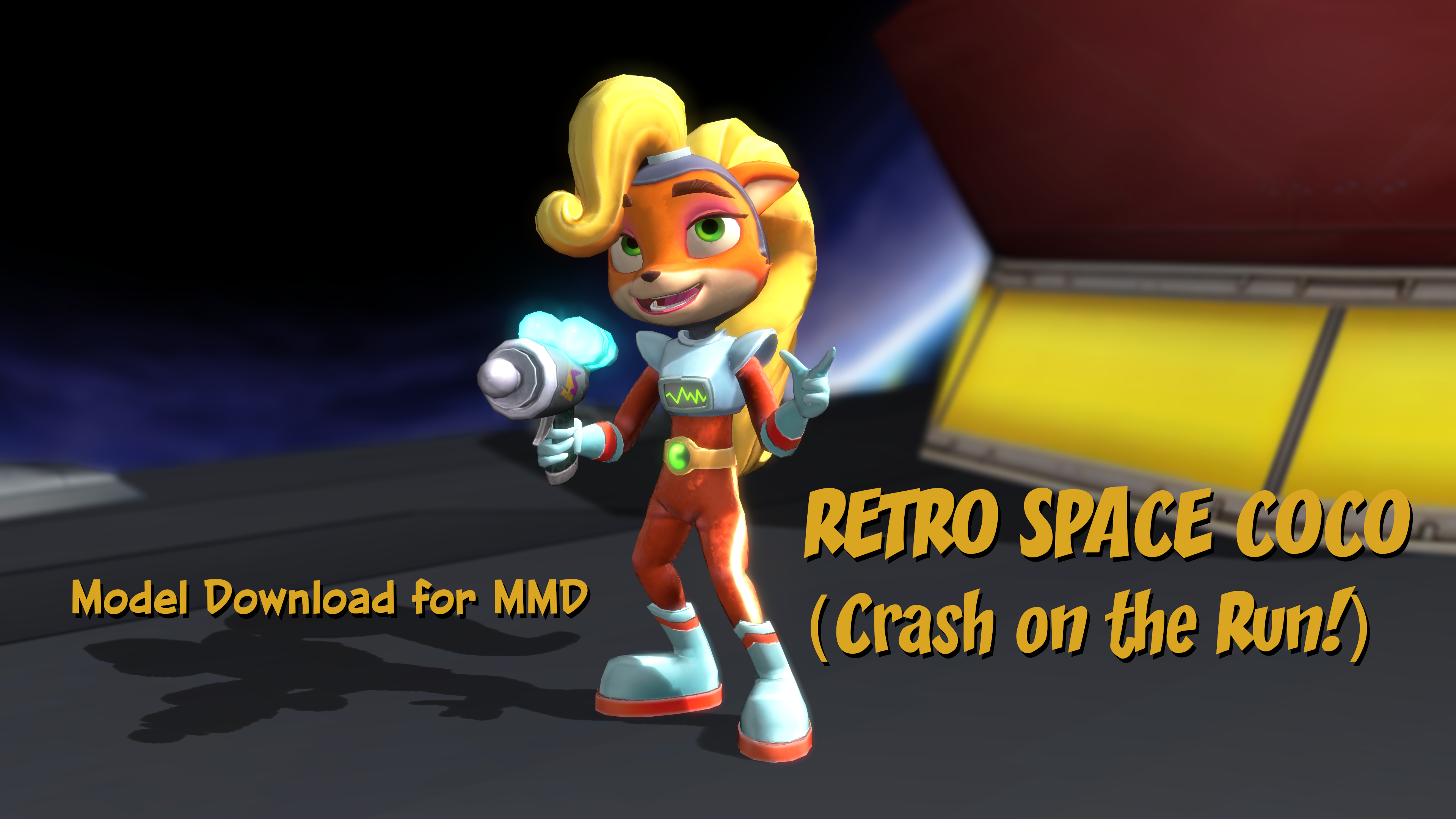 MMD Model Download - Retro Space Coco (OTR) by greenth1ng on DeviantArt