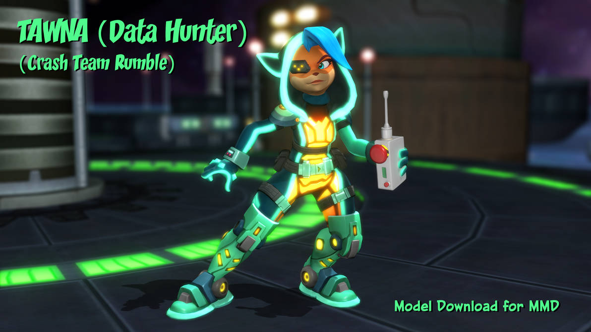 MMD Model DL - Tawna Bandicoot (Data Hunter) by greenth1ng on DeviantArt