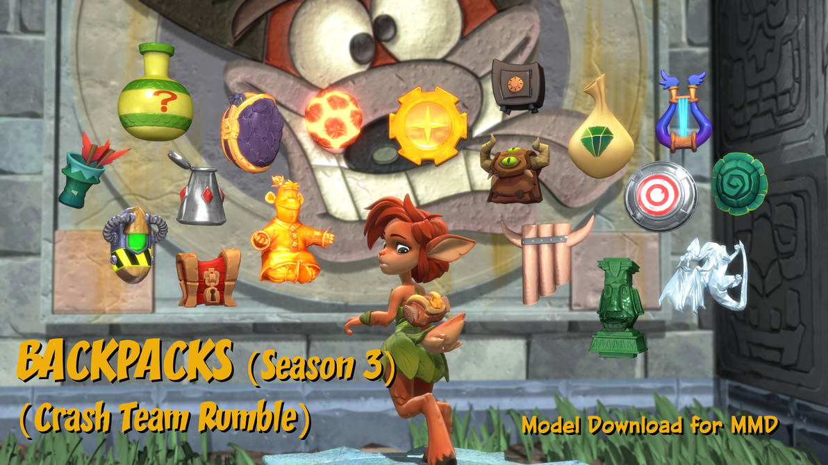 MMD Model DL - Backpacks (Season 3) (Rumble) by greenth1ng on DeviantArt