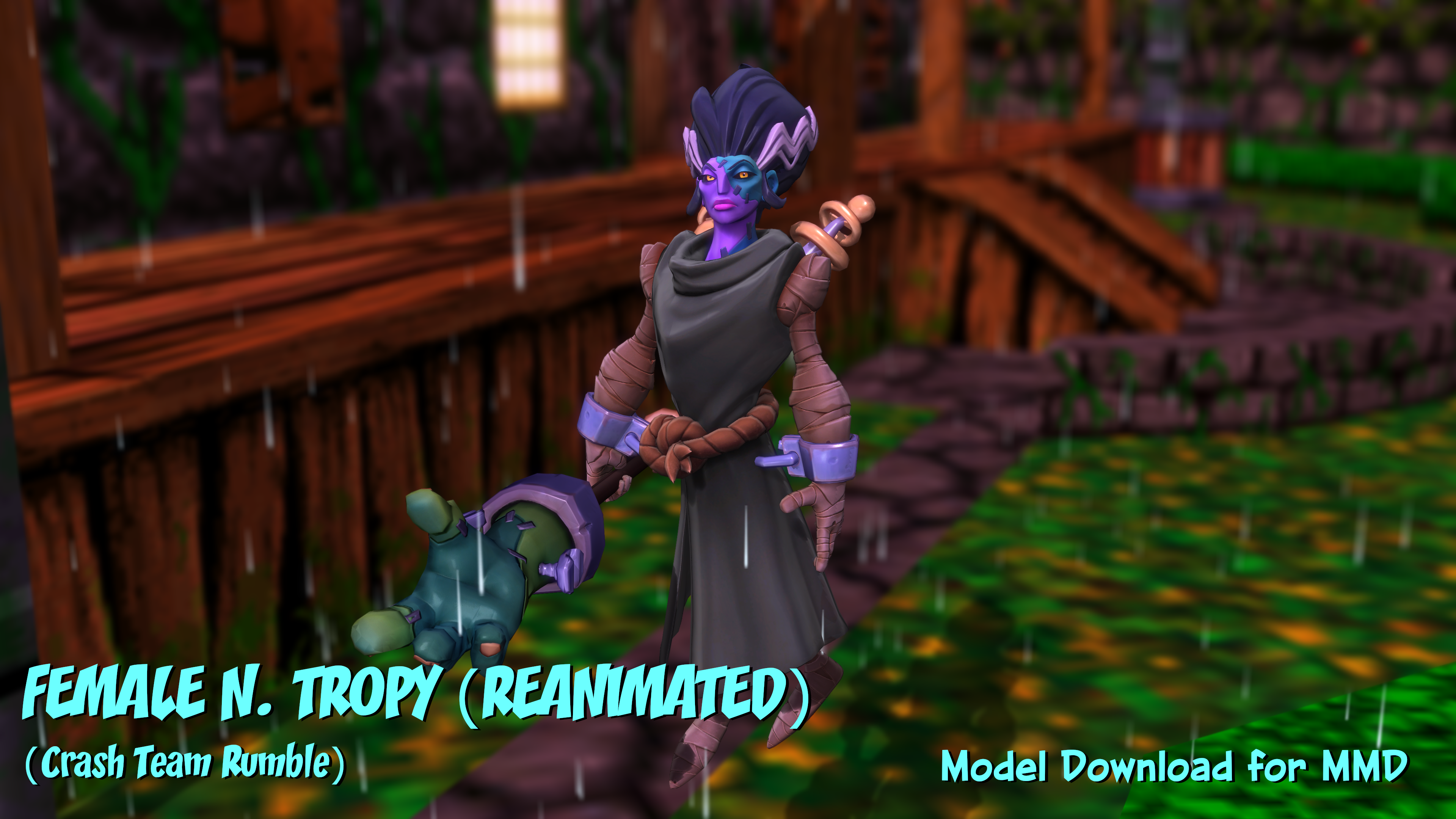 MMD Model DL - Female N. Tropy (Reanimated) by greenth1ng on DeviantArt